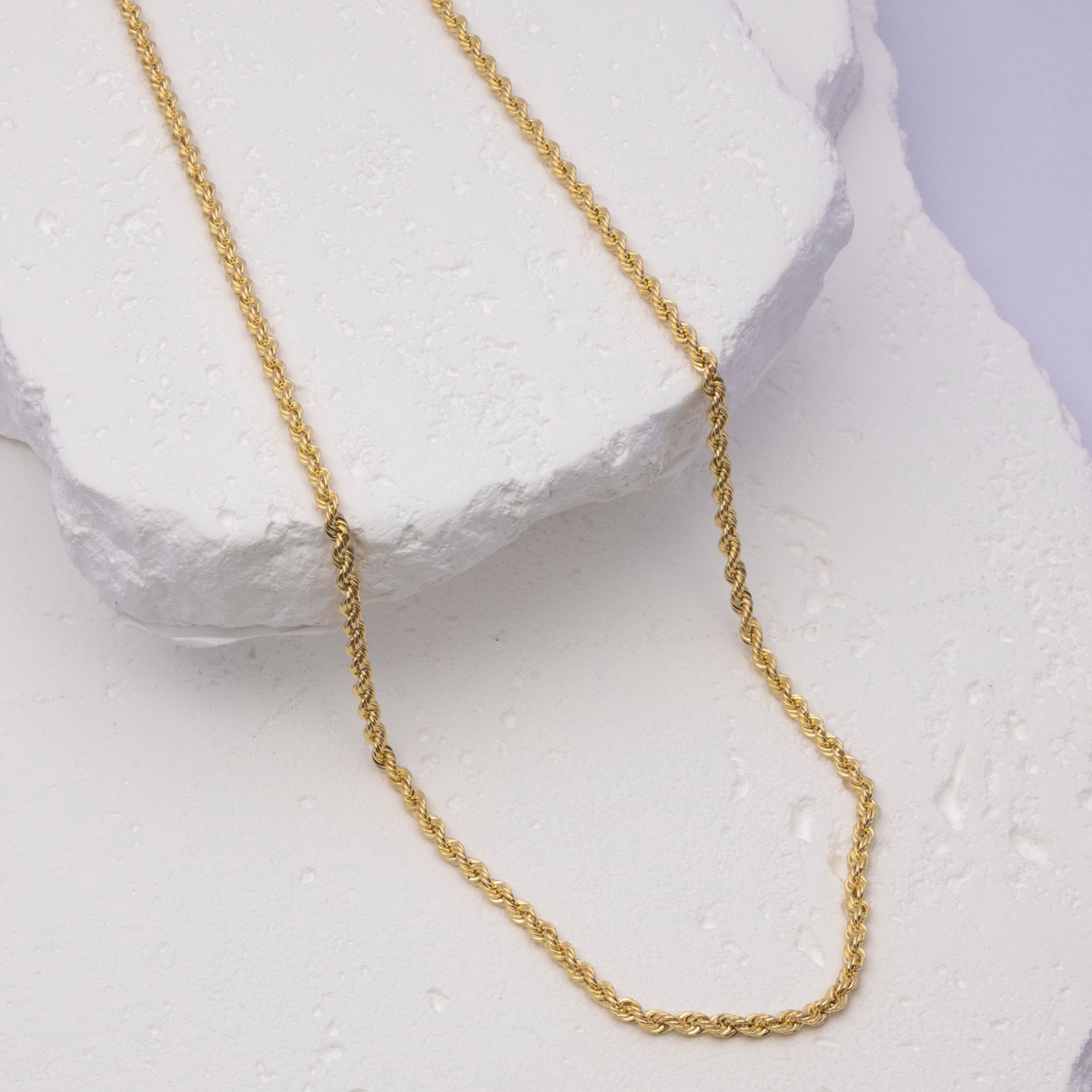 18k/14k Thin Rope Chain - Timeless Style – Italy Gold
